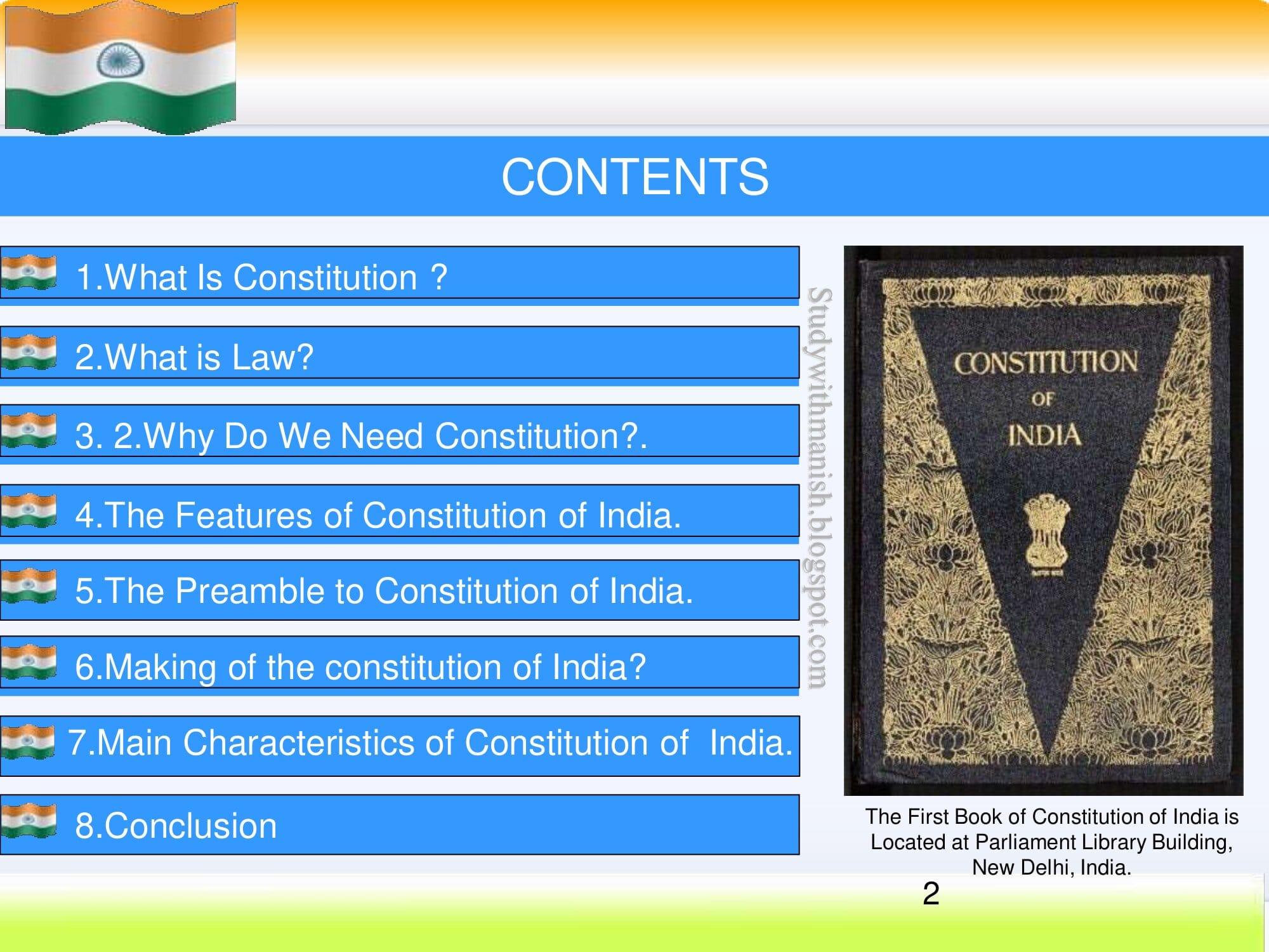What is Constitution ,Why and How ? Ch-1 Political Science 11th CBSE