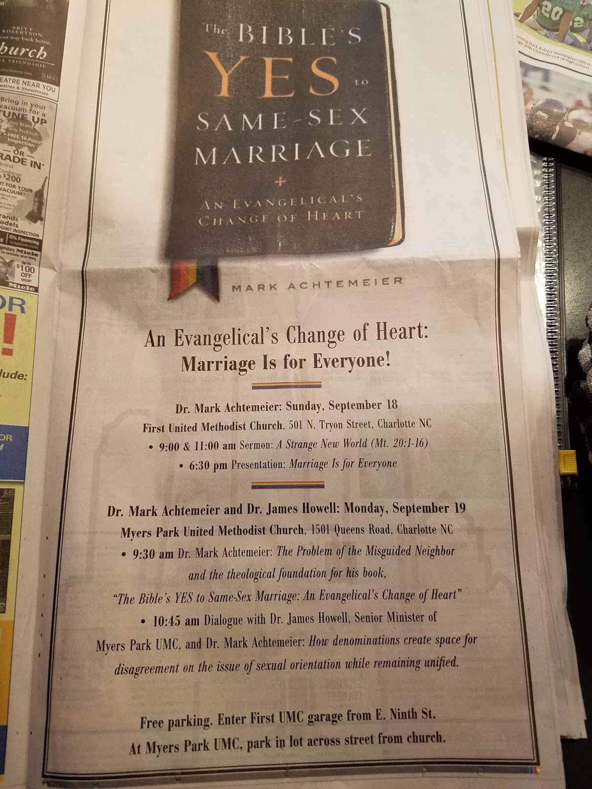 Deb Visits 50 Churches in 52 Weeks: Week 8: A Full Page Ad Worked!