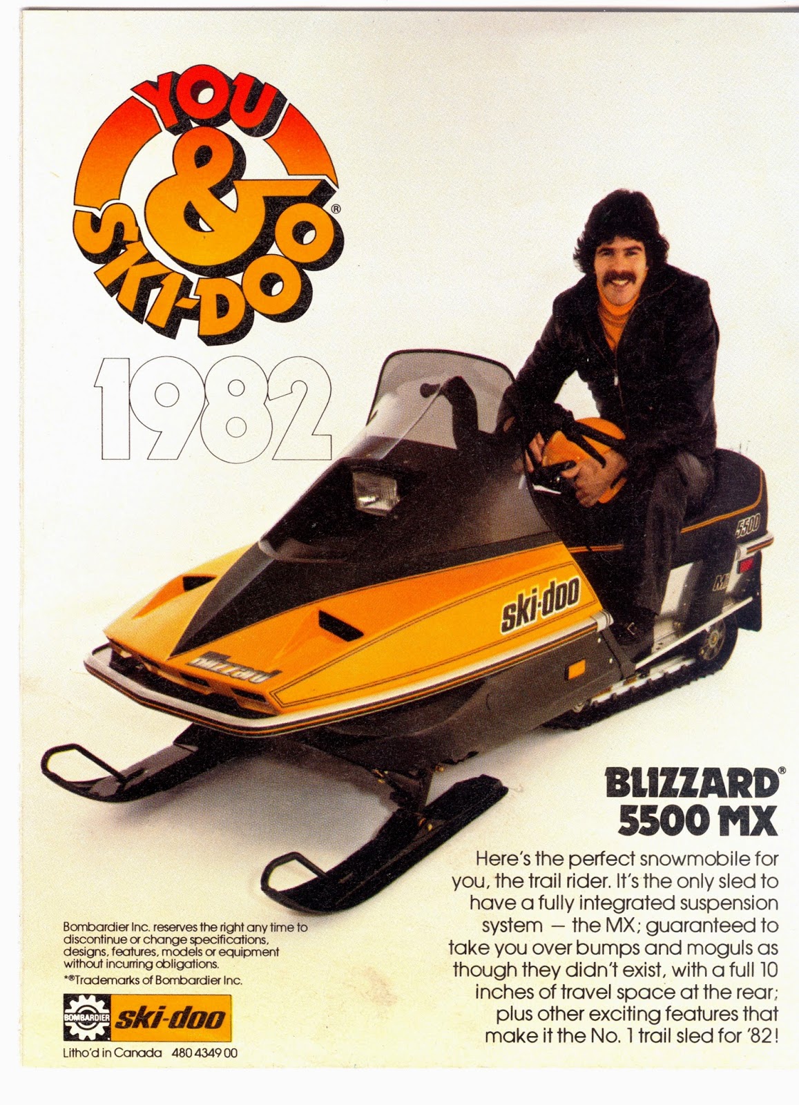 CLASSIC SNOWMOBILES OF THE PAST: 1982 SKI-DOO 5500MX bLIZZARD