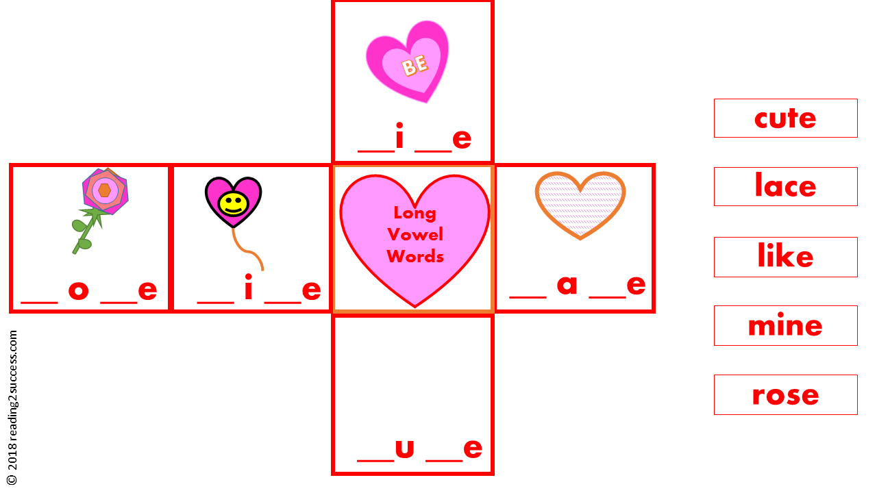 Reading2success: Valentine Cubes, heart puzzles, hand hearts and heart ...