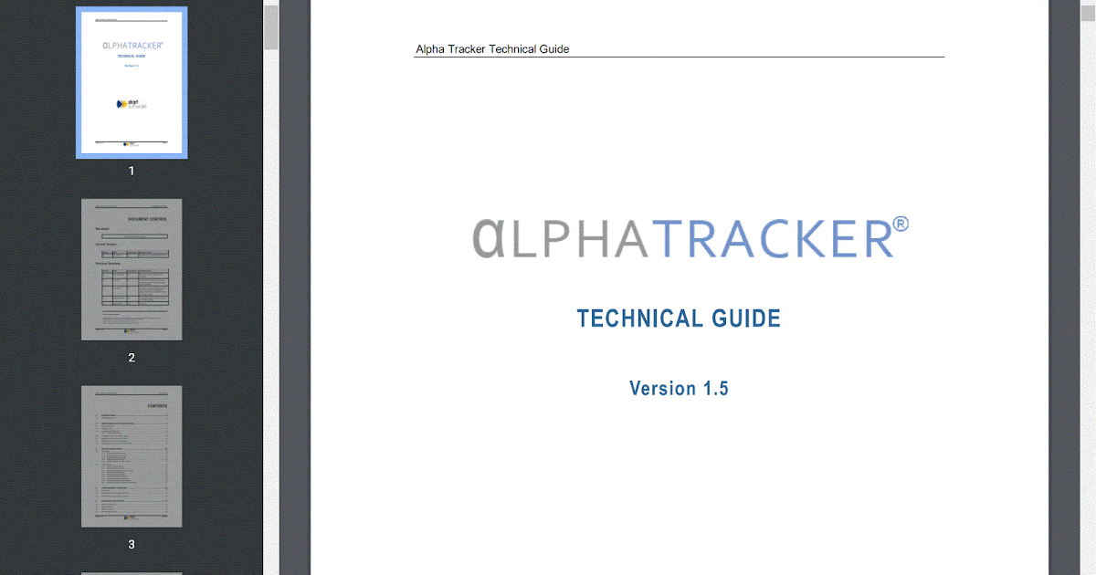 Alpha Tracker Technical Guide updated