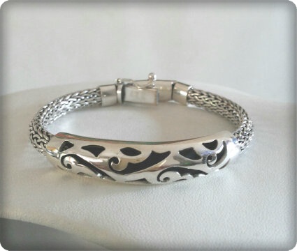 perhiasan aksesoris cowok gelang cowok gelang perak bali borobudur: 2016