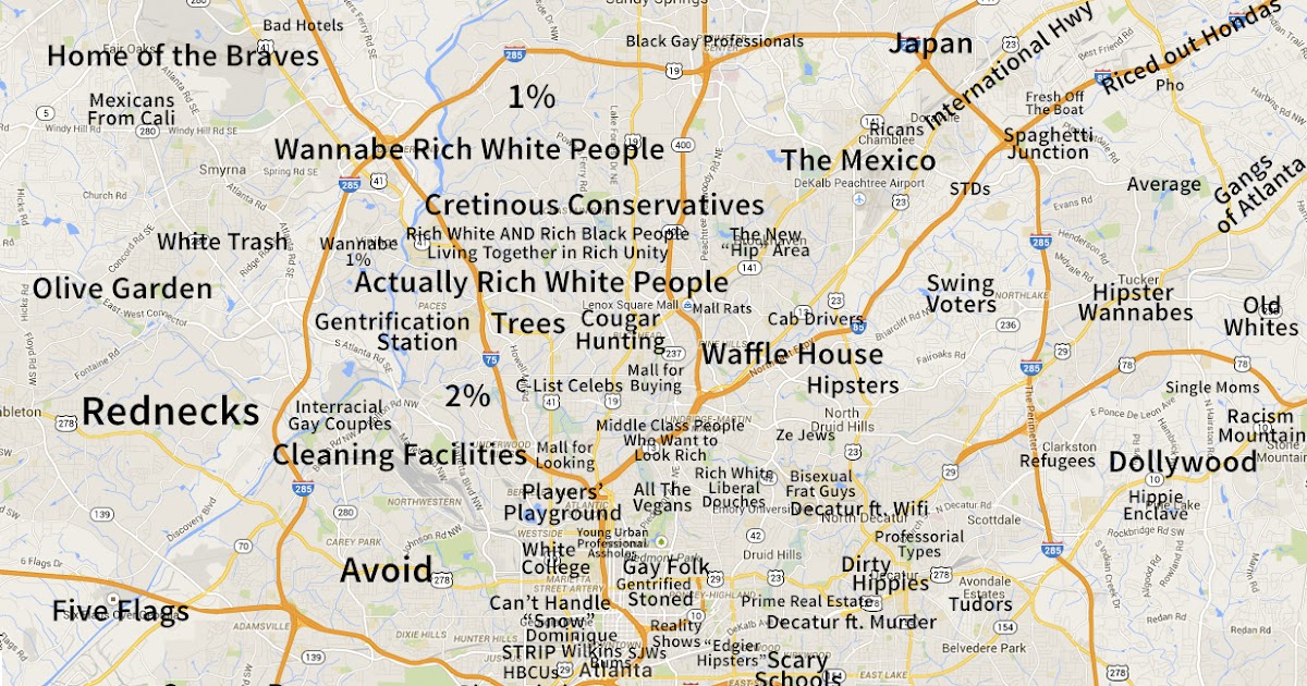 Grim's Hall: Judgmental Map of Atlanta