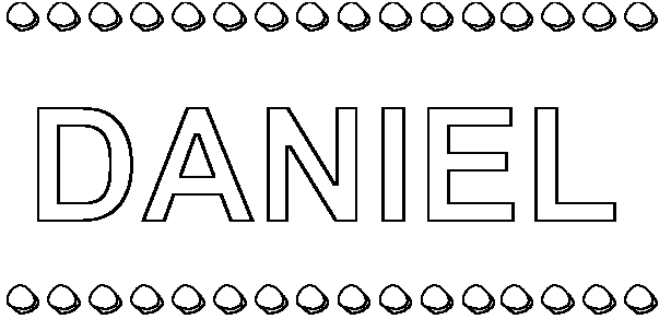 Blog de Biologia: Coloring Page First Name Daniel