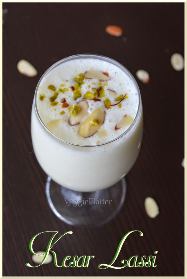 Veggie Platter: Kesar Lassi