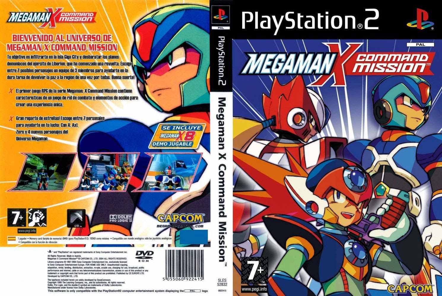 Coleccion Caratulas PS2: Megaman X Command Mission
