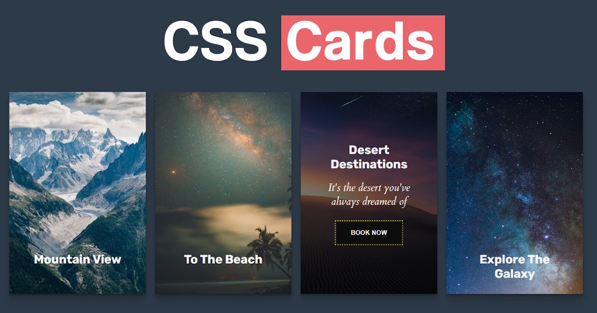 CSS Cards With Hover effect and Animation Using Html , CSS and ...