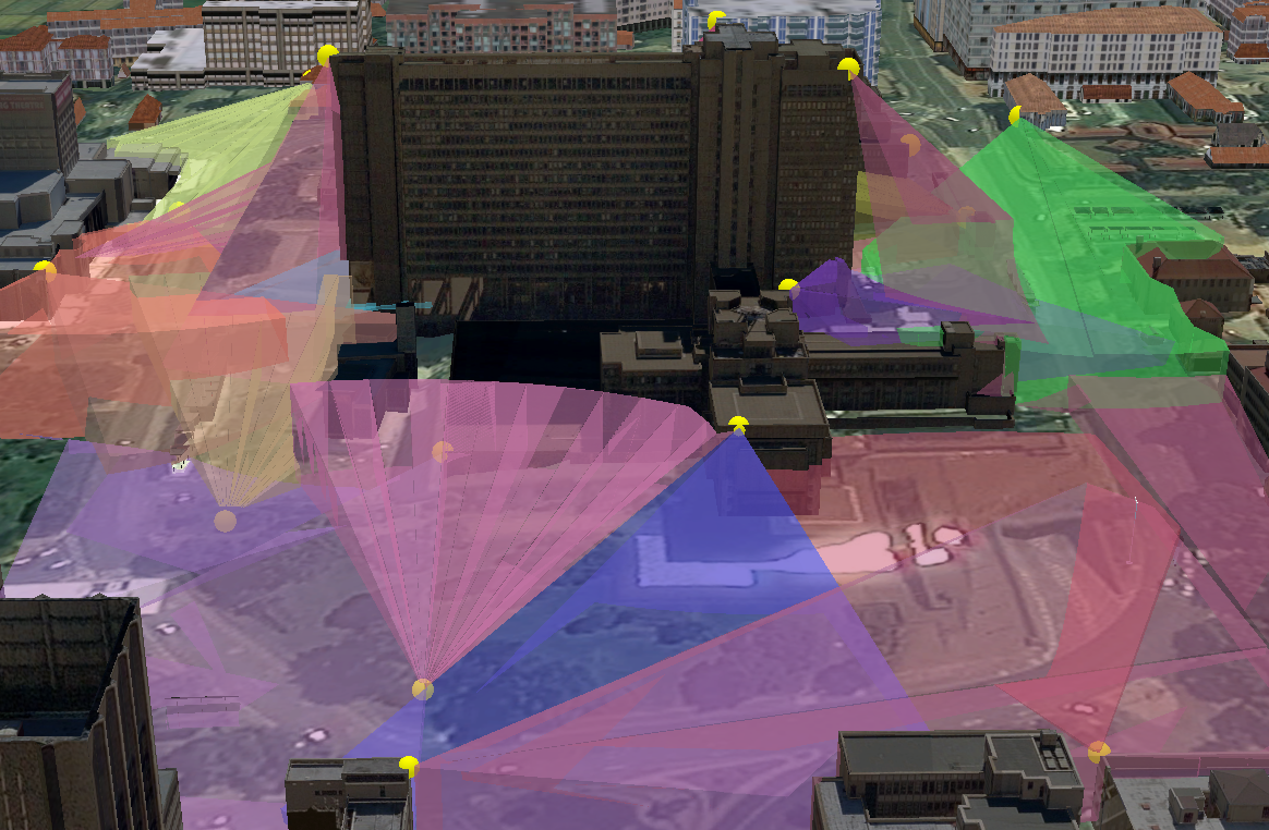 UrbanScene: CityEngine & ArcGIS Pro combine to show CCTV coverage in 3D