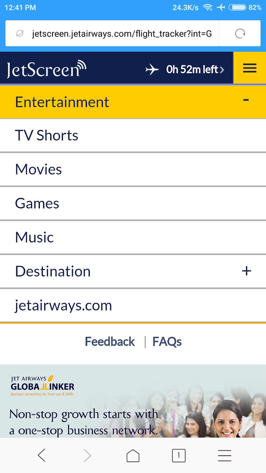 RDB's Blog: JetScreen Offers in-Flight Entertainment on Jet Airways