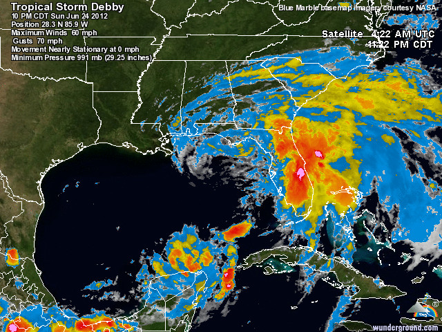The Night Is Coming: Bizarre Tropical Storm Debby Is One Strange Storm