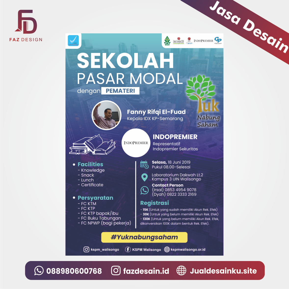 Jasa Desain Poster Pamflet Seminar Nasional Mahasiswa Dan ...