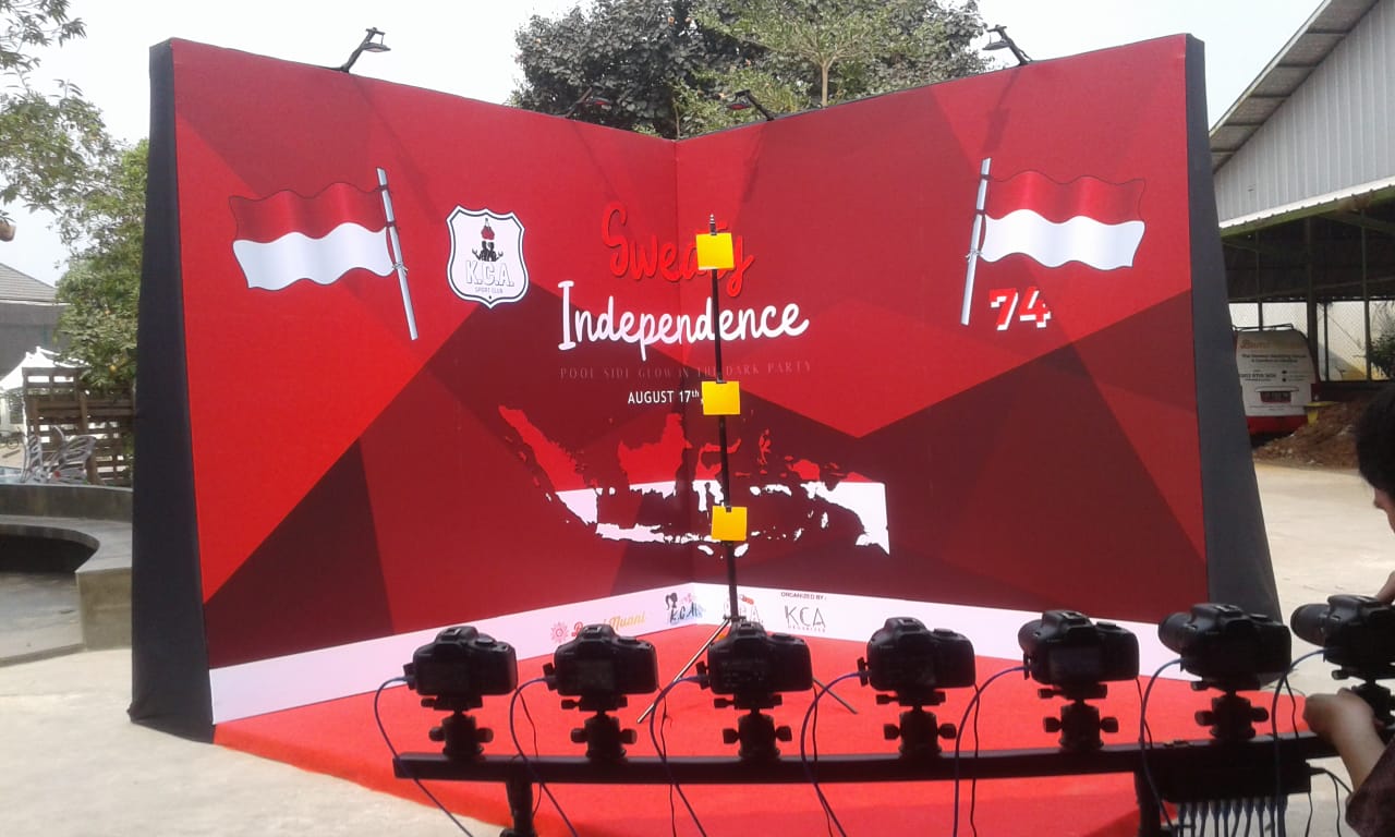 contoh model dan desain backdrop indoor