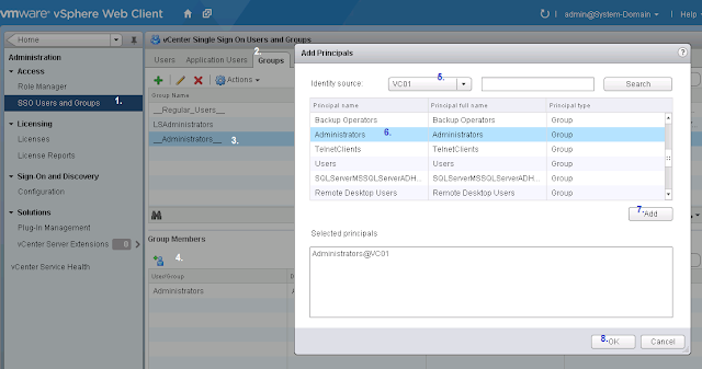 Virtualization The Future: Configure vCenter Administrator as an SSO admin