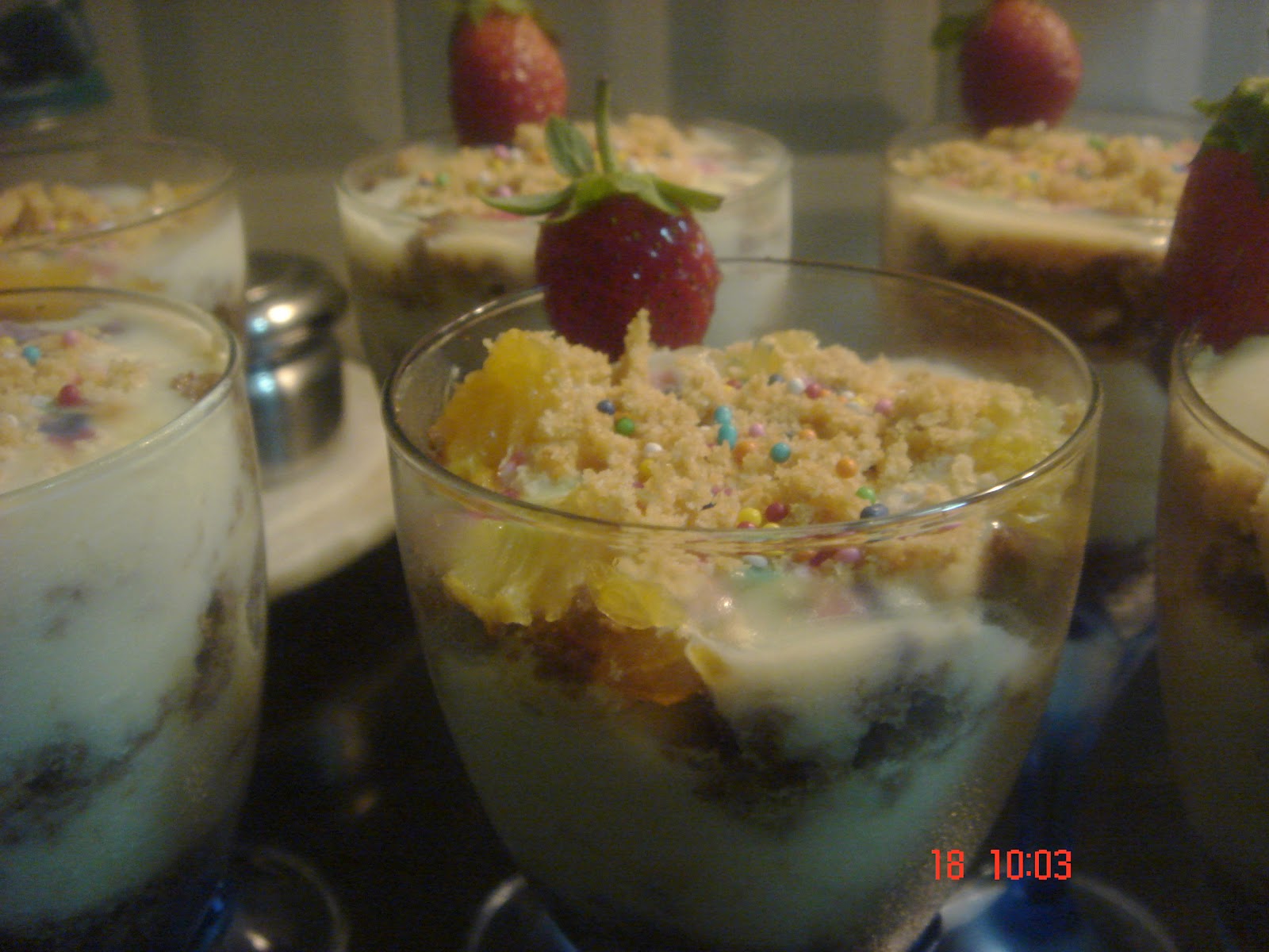 Fruit Trifle - Tipsy Pudding