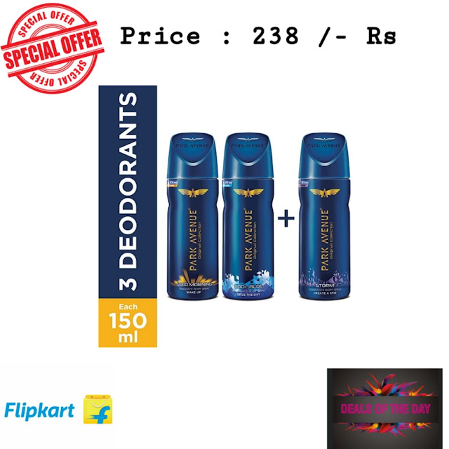 Park Avenue Good Morning , Cool Blue & Storm Deodorant Spray - For Men ...