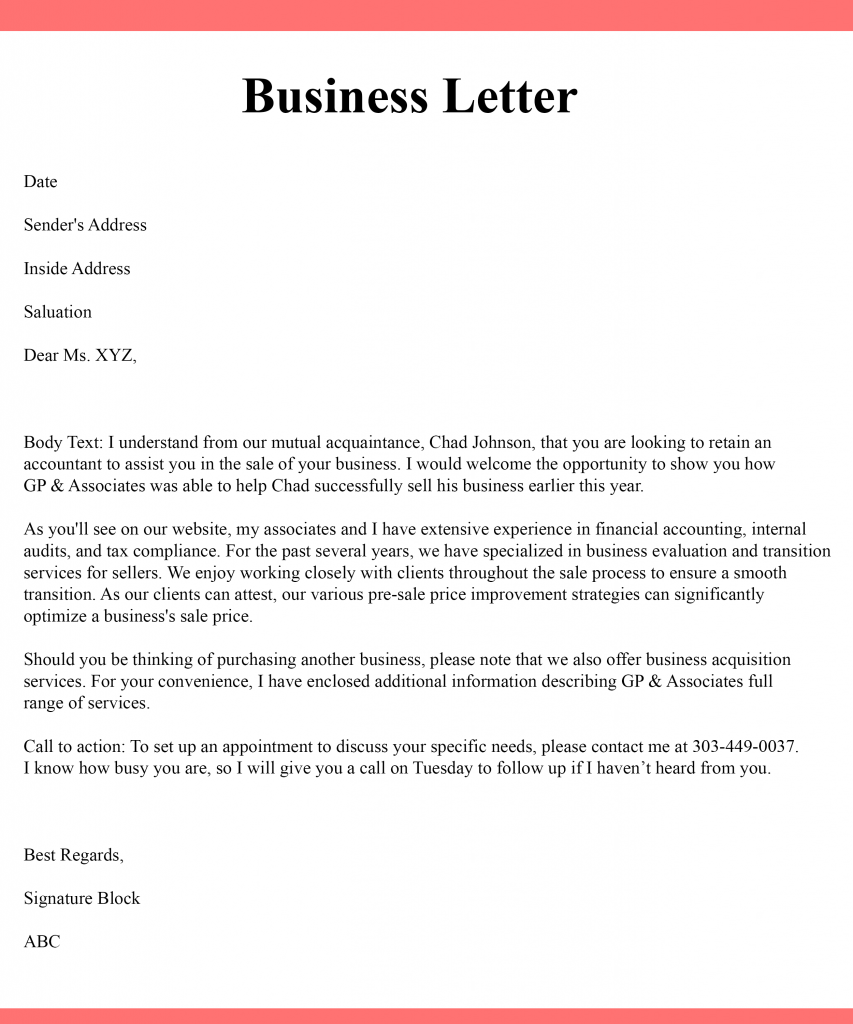 How To Write A Business Letter ~ Thankyou Letter