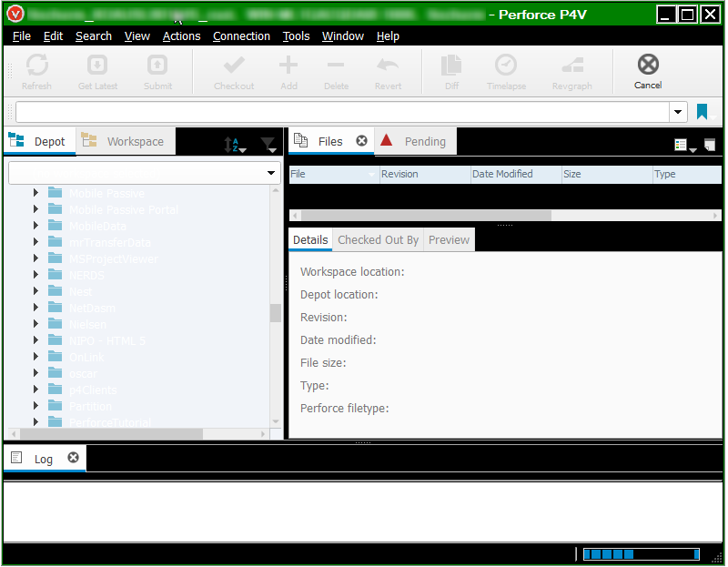Mitch Fincher The Distracted Programmer Using Perforce P4v With Windows High Contrast Black