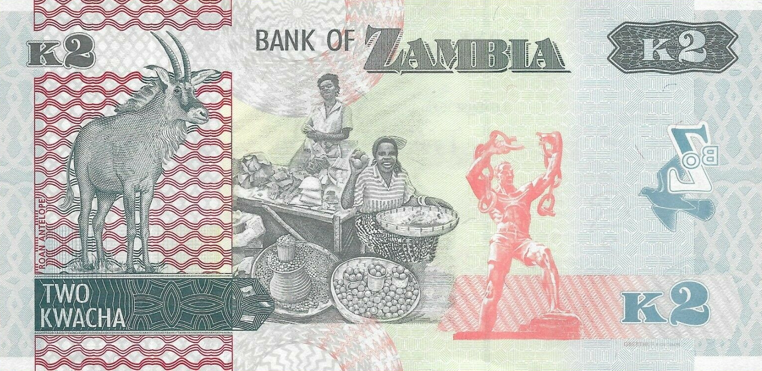 Bank Notes of the World: Bank note from Zambia
