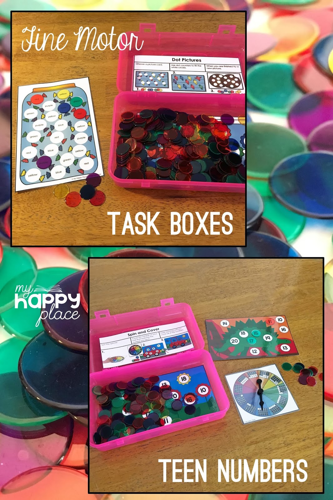 My Happy Place Teaching: Fine Motor Skills Task Boxes: Finding the ...