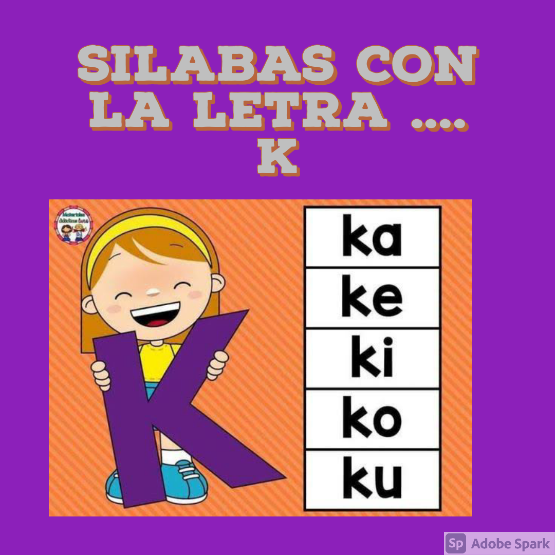 CUADERNILLO DE SILABAS CON LA LETRA K | MATERIAL DIDÁCTICO PRIMARIA