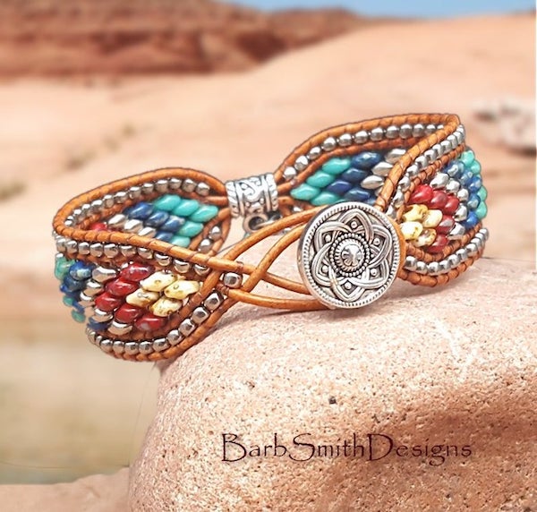 Gorgeous Bead and Knotted Leather Bracelet Tutorials and Kits by ...