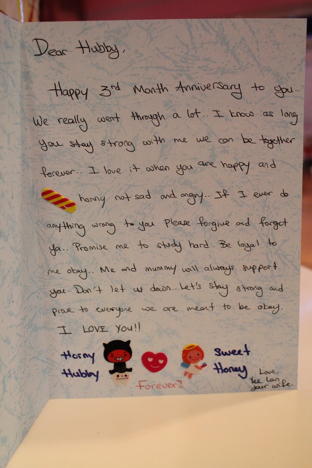 ♥ Love Life With Hubby ♥: 3rd Month Anniversary Celebration!