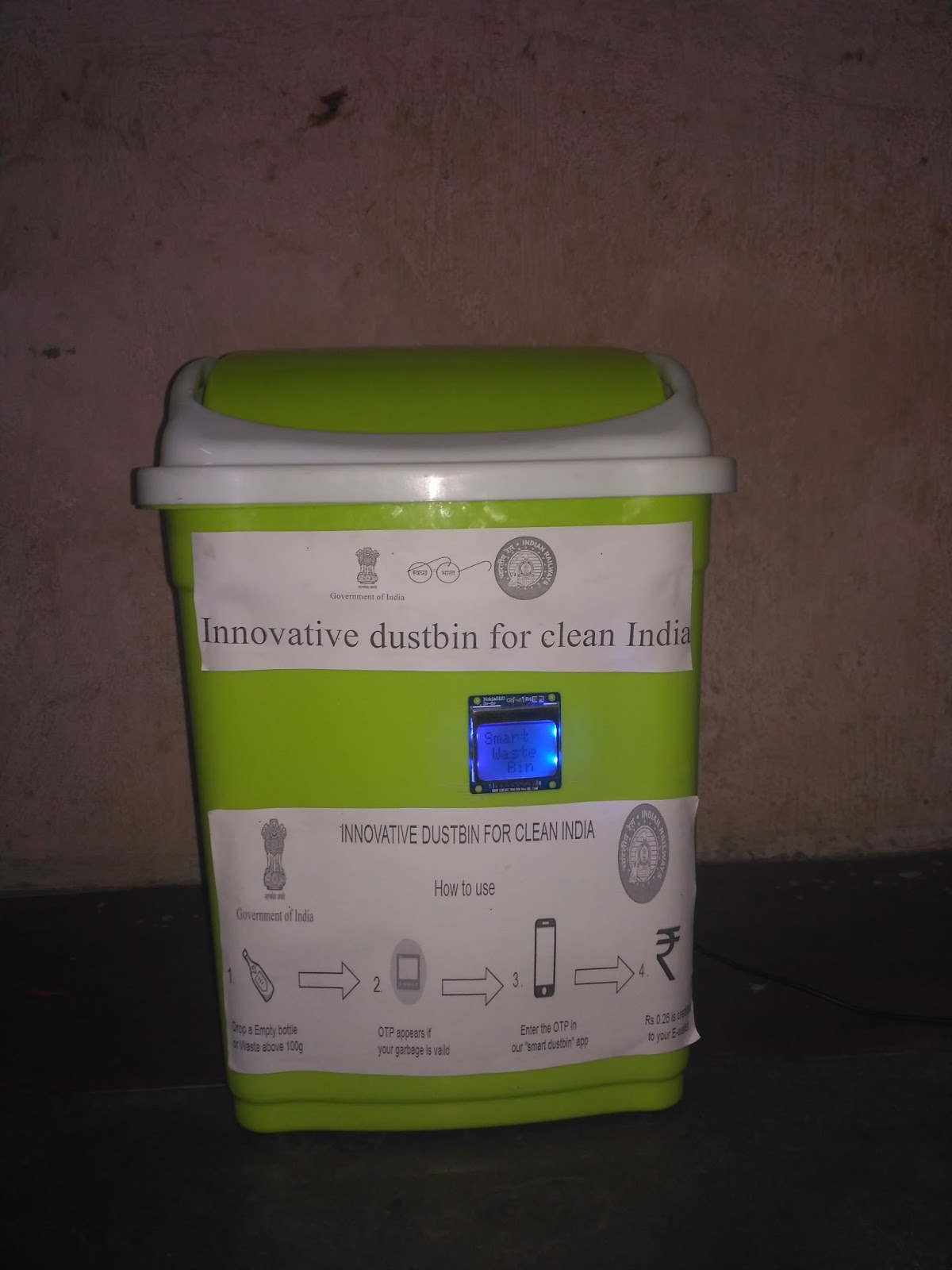 Innovative Dustbin for Clean India