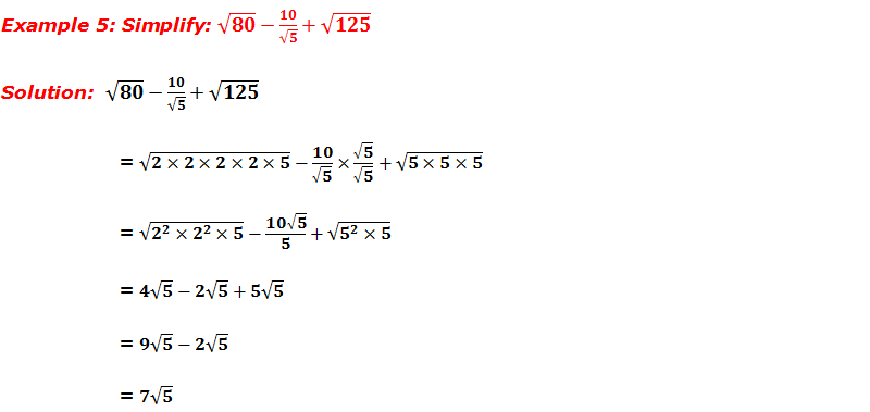 10 Math Problems: Surds