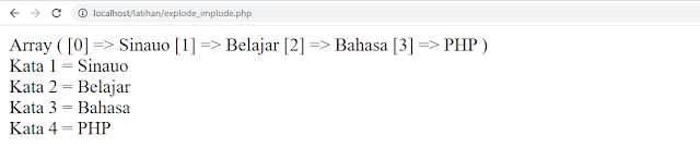 Mengenal Fungsi Explode dan Implode Pada PHP - Sinauo.Com Mengenal Fungsi Explode dan Implode Pada PHP - Sinauo.Com