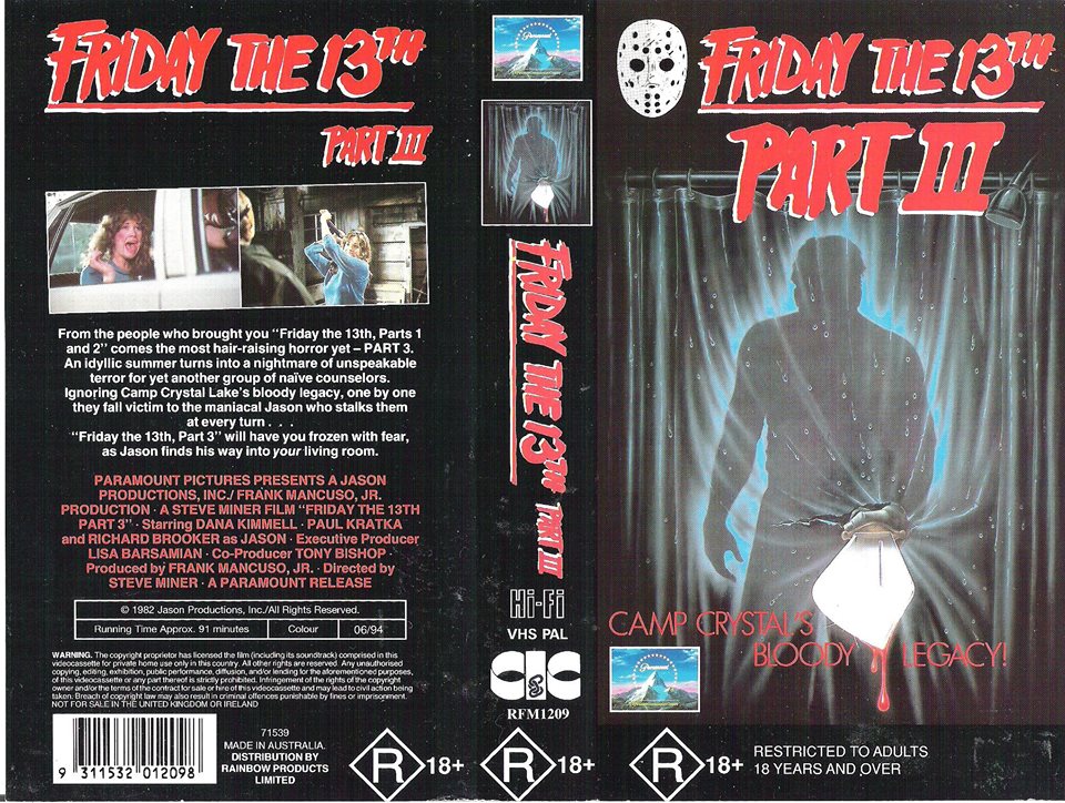 Australian VHS Covers: FRIDAY THE 13TH VHS COLLECTION