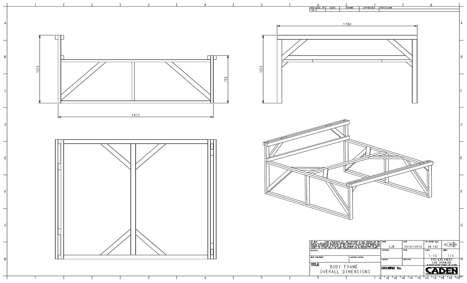 Stu's AK427 Build: Body support frame