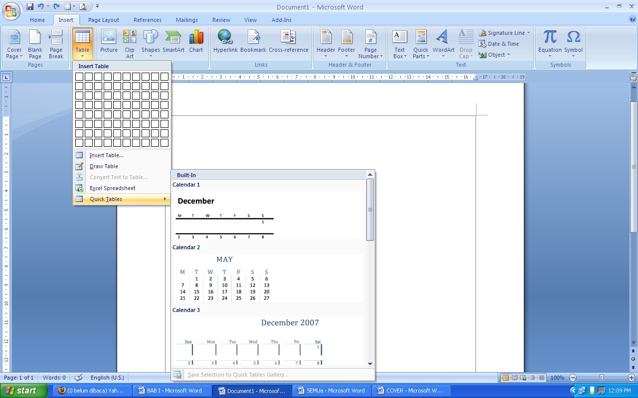 CARA MEMBUAT TABEL PADA MICROSOFT WORD - Sepuh 86