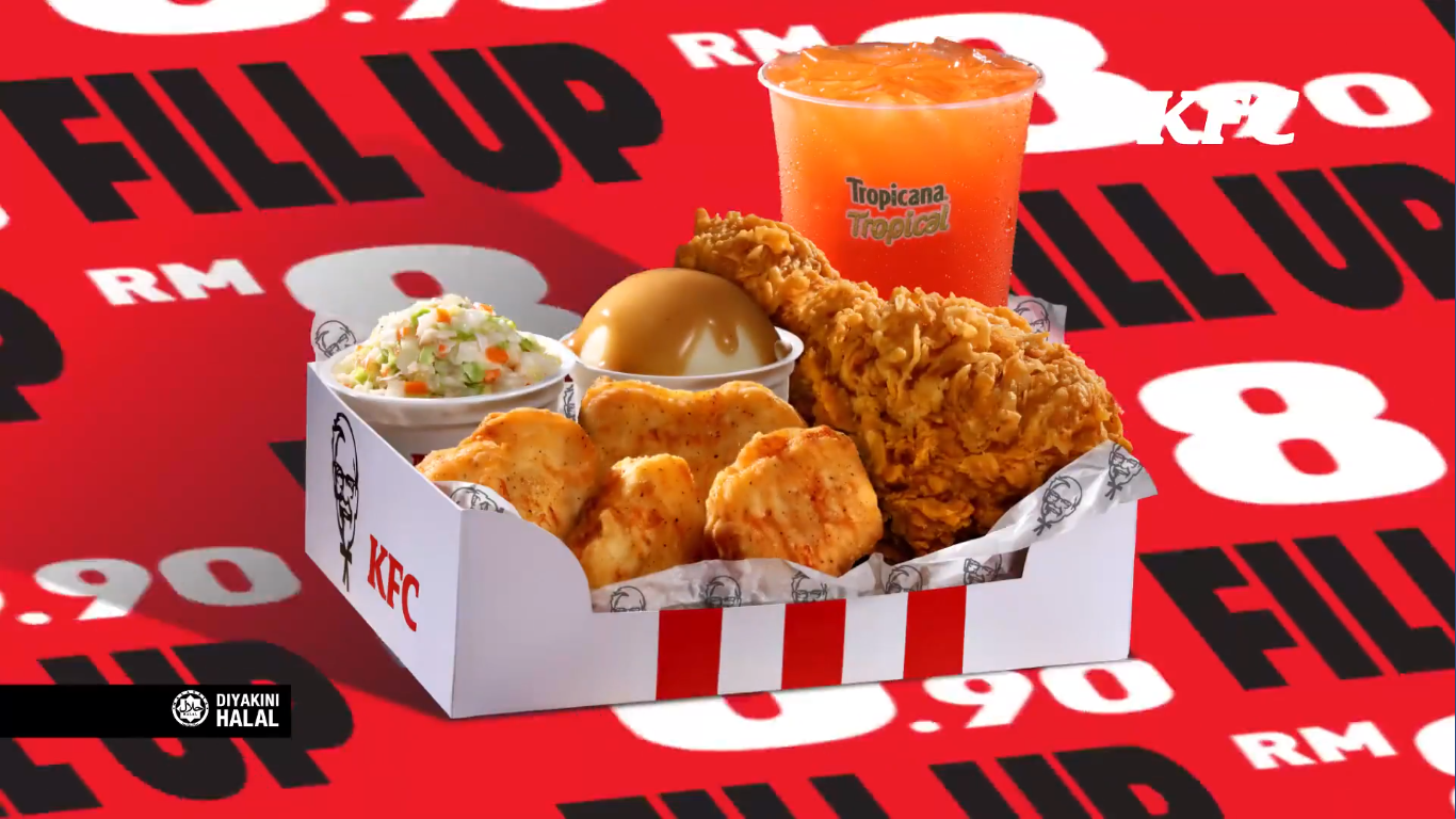 Promosi Baru KFC, Set Hanya RM8.90 - Celup Coklat