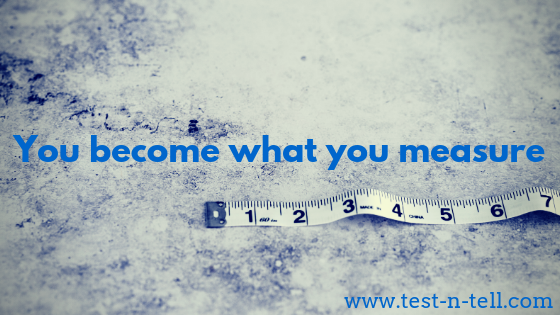 You become what you measure