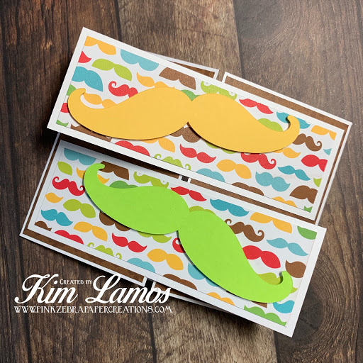 Pink Zebra Paper Creations: Masculine Mustaache Birthday Card