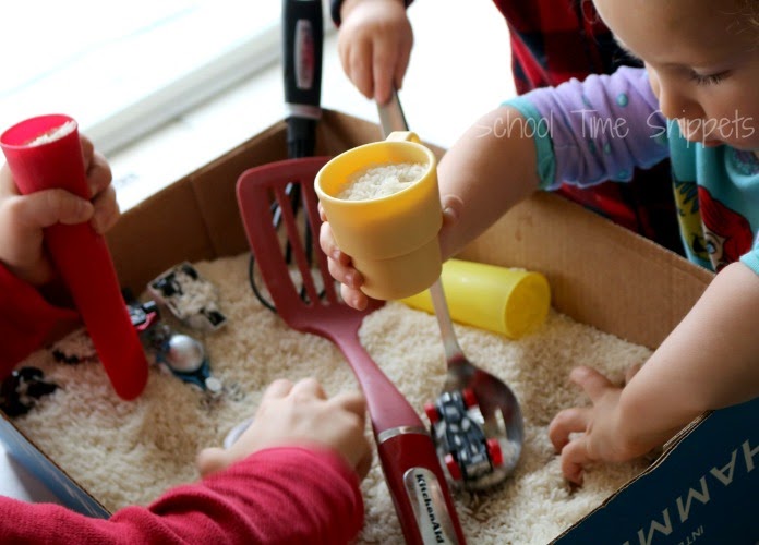 Sensory Play and Exploration with Rice | School Time Snippets