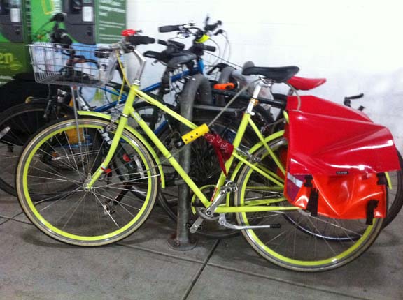 Biking in Heels: Whole Foods Bike Rack Fail