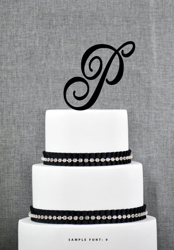 Birthday Cake With Letter P - Birthday Letter