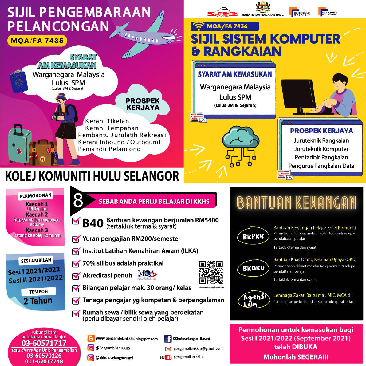 Unit Pengambilan Kolej Komuniti Hulu Selangor: Poster Kemasukan Sesi 1 ...