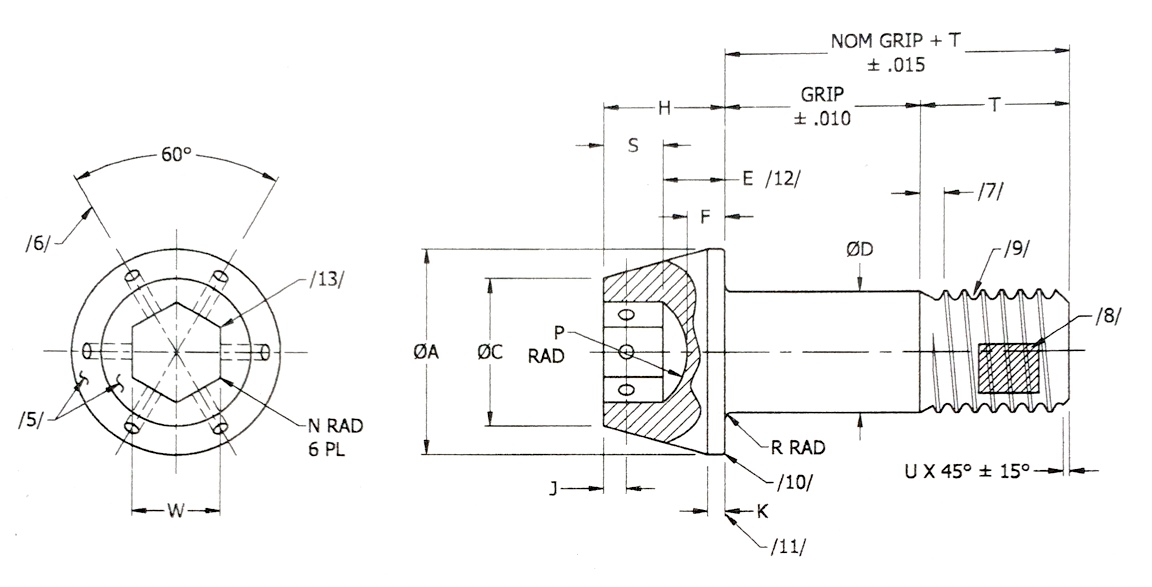 Excellence In Custom Fasteners & Hardware: Special NAS9921C5B20F ...