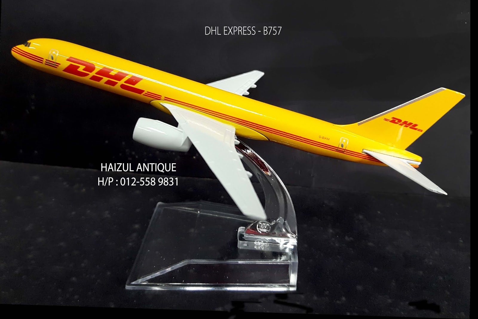 Haizul-Antique: DHL EXPRESS B757 METAL AIRCRAFT MODEL