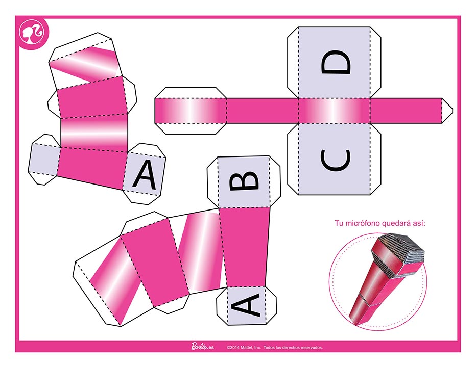 Rayito de Colores: Micrófono en papel