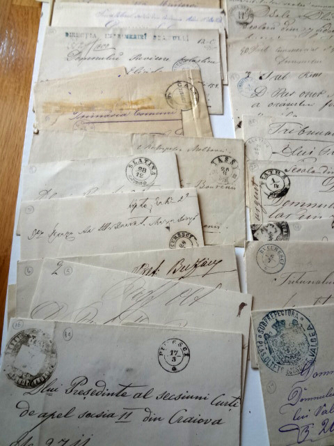 Romanian Stamp News: Lot de scrisori vechi oficiale/fără mărci
