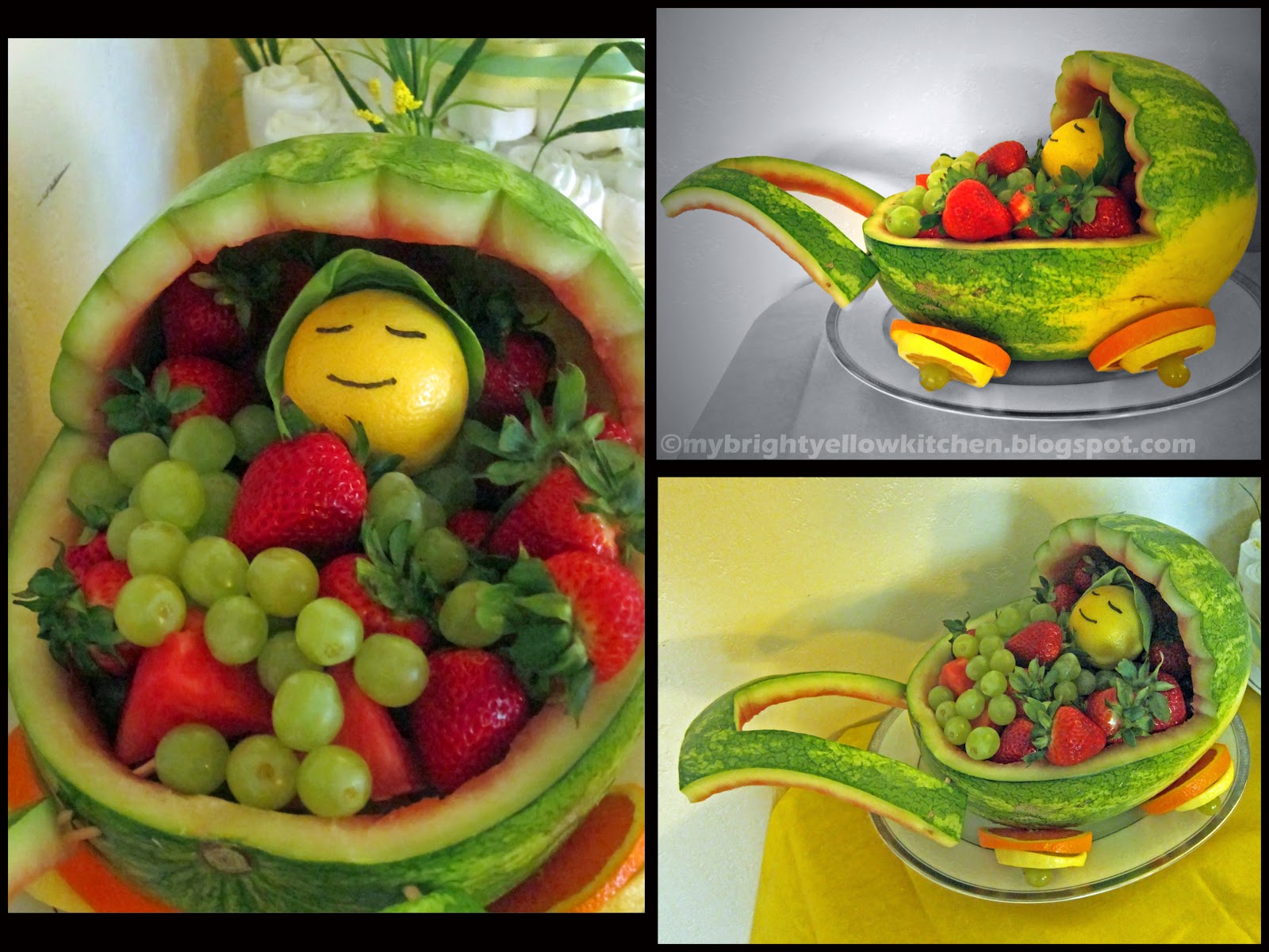 My Bright Yellow Kitchen: watermelon baby stroller