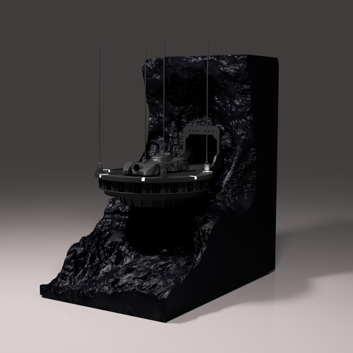 WIP Batcave Diorama for DSK Batmobile | The3Dprinting 3D print Dioramas ...