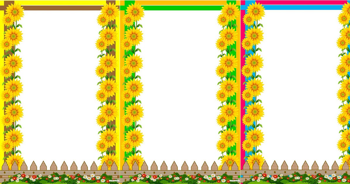 FLOWER BORDERS (Free Download) - Teachers Click FLOWER BORDERS (Free Download) - Teachers Click