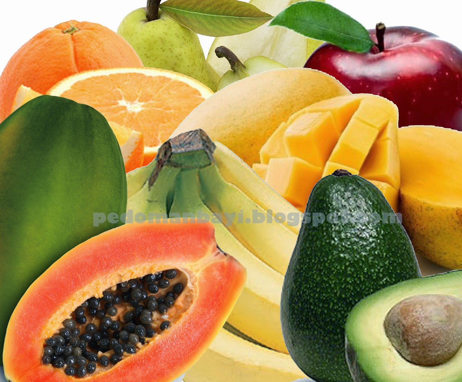 Buah-Buahan untuk Perkenalan MPASI (Makanan Pendamping ASI) Oleh Ayah Bunda