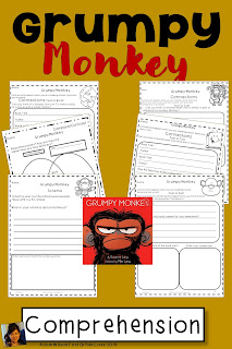 First Grade Love: Grumpy Monkey Questions and Comprehension