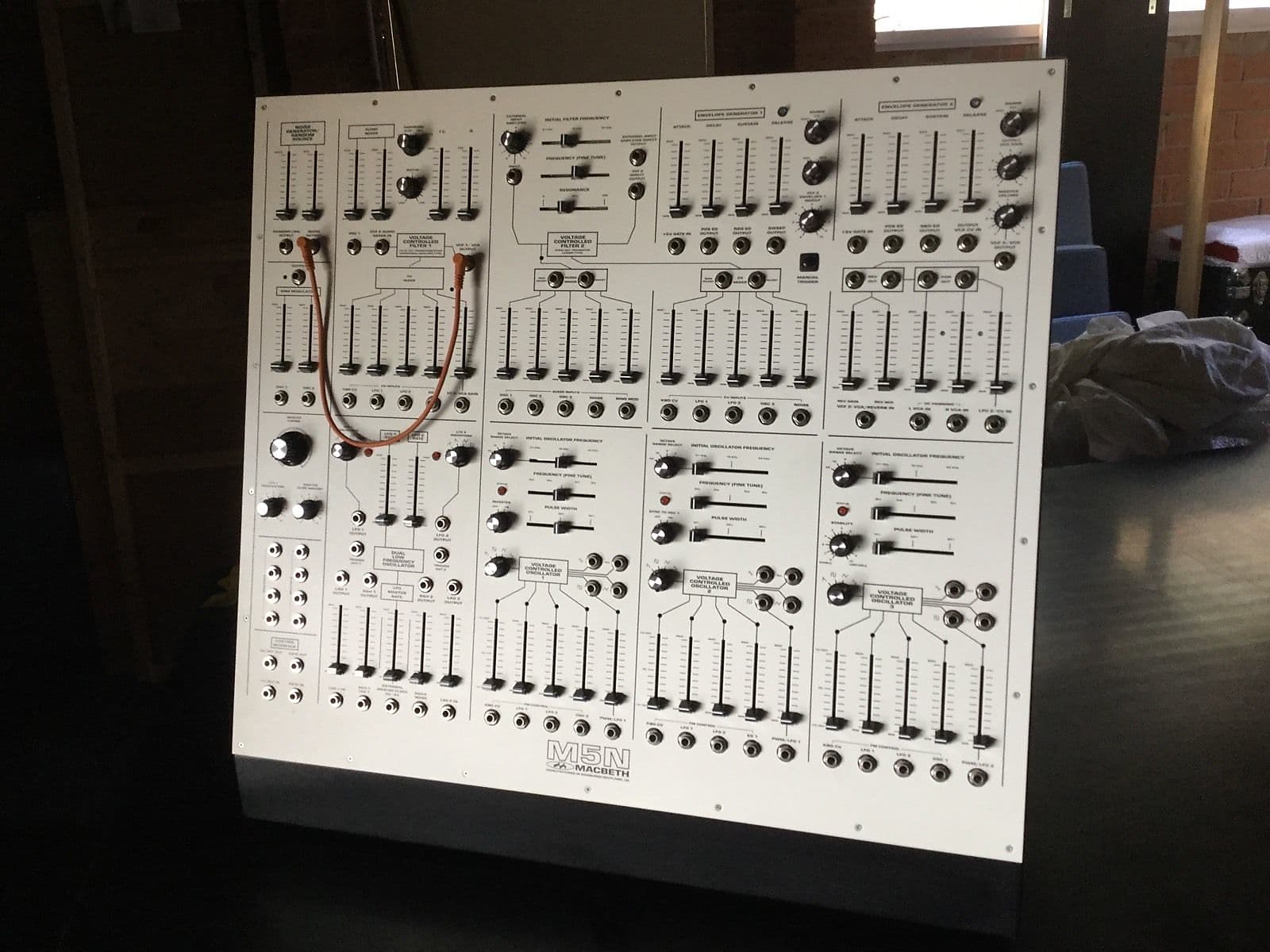 MATRIXSYNTH: White MacBeth M5N Analog Semi-Modular Synthesizer