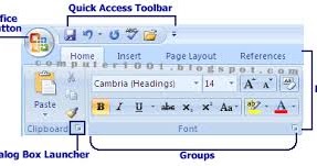 ilmu komputer perkantoran: Mengenal Fungsi Menu Bar Pada Microsoft Word